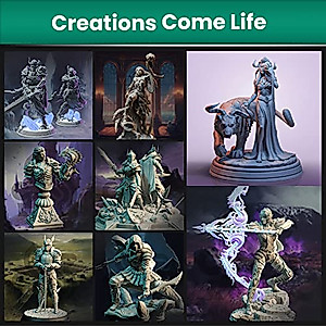 SUNLU High Tough 3D Printer Resin, Flexible Fast Curing 3D Resin for 2K 4K 8K LCD DLP SLA Resin 3D Printer, 405nm UV Curing 3D Printing Photopolymer Resin, 350J/m High Impact Resistant, 1KG, Grey