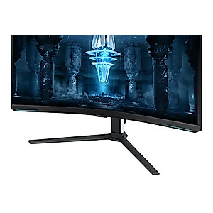 SAMSUNG 32" Odyssey Neo G8 4K UHD 240Hz 1ms G-Sync 1000R Curved Gaming Monitor, Quantum HDR2000, AMD FreeSync Premium Pro, Matte Display, Ultrawide Game View, DisplayPort, Black & White, 2022