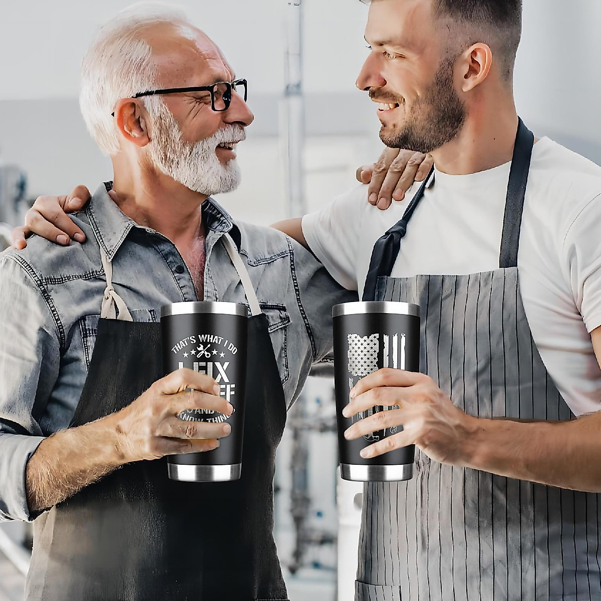 Father's Day Gifts for Dad, Men, Husband, Grandpa, Mechanic Father, Handyman - Mens Birthday Gift Ideas, Gifts for Dad for Birthday, Fathers day, Christmas, Keeps Drinks Hot or Cold, 20oz Tumbler