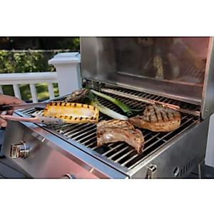 Cuisinart CGG-306 Chef's Style Portable Propane Tabletop 20,000, Professional Gas Grill, Two 10,000 BTU Burners, Stainless Steel
