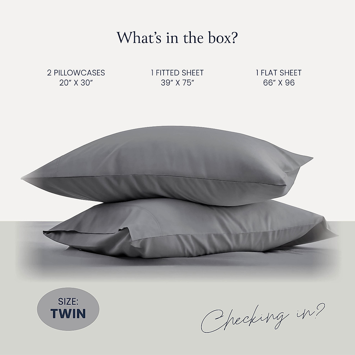 BELADOR Silky Soft Sheet Set - Luxury 4 Piece, for Twin Size Bed, Secure-Fit Deep Pocket Sheets with Elastic, Breathable Hotel Sheets and Pillowcase Set, Wrinkle Free Oeko-Tex Sheets