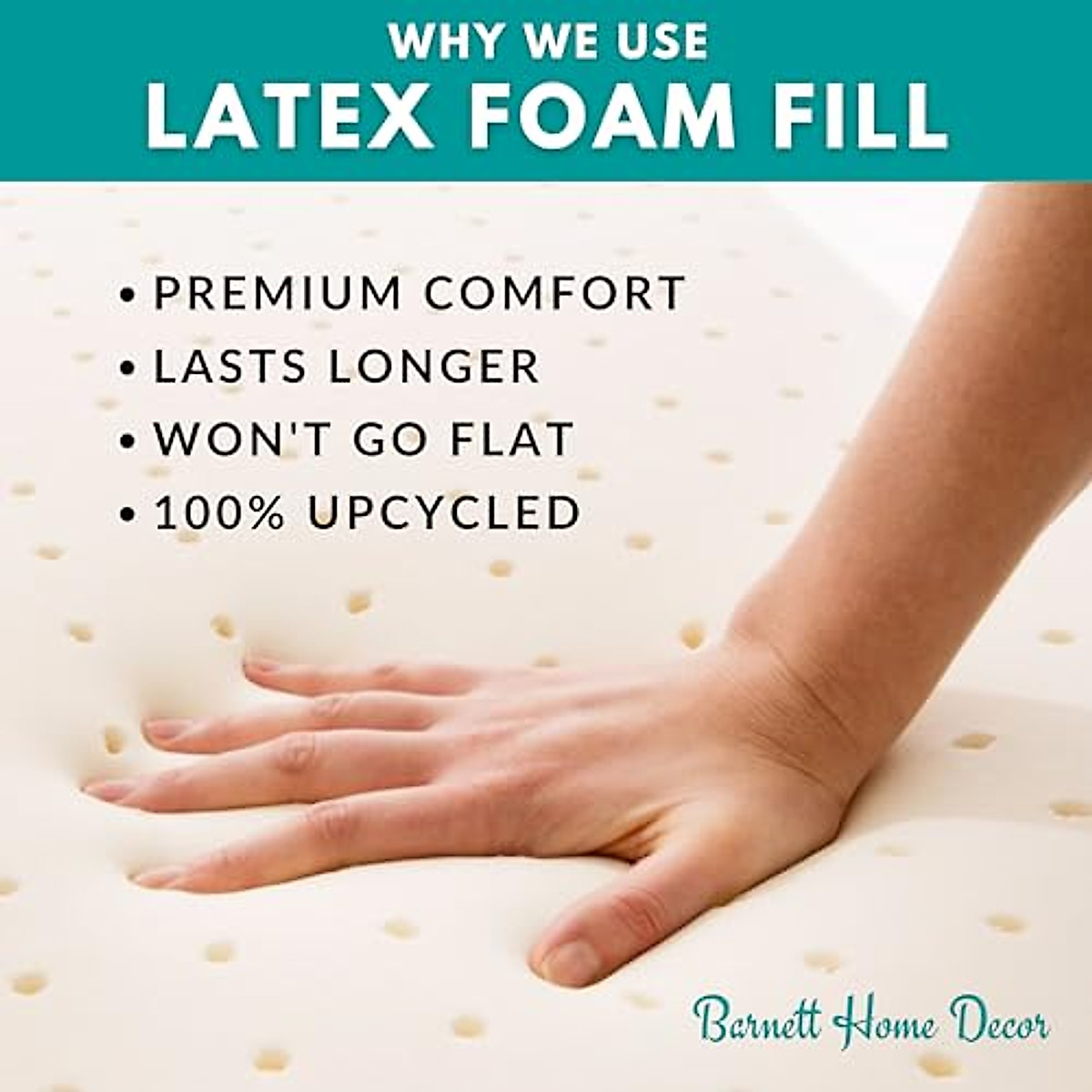 Barnett Home Decor Brisbane Camel Tweed Upholstery Chair Pads with Ties - Latex Foam Fill, Reversible - Made in USA (Tan/XL)