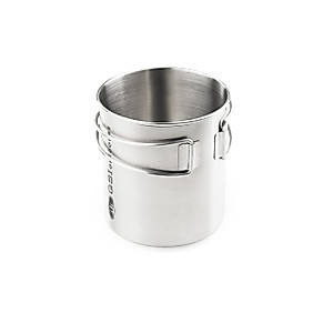 GSI Outdoors Glacier Stainless Steel Bottle Cup I Lightweight Cup or Pot for Travel, Camping and Backpacking - 20 oz