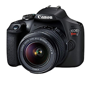 Canon EOS Rebel T7 / 2000D DSLR Camera w/EF-S 18-55mm F/3.5-5.6 Zoom Lens + 128GB Memory + Case + Tripod + Filters (36pc Bundle)