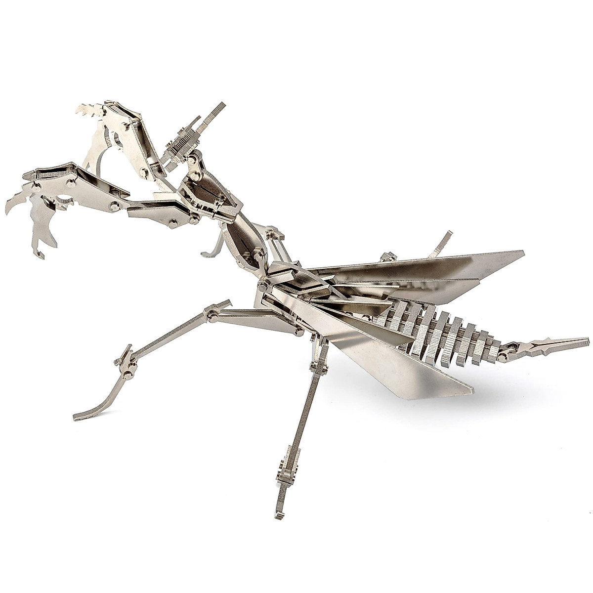 Madsteel Insect Mantis Exhilarating 3D Metal Model Puzzle Kit for Adults – Exquisite Brain Building Miniature Toy, Stainless Steel Assembly for Mindful Relaxation and Fun (Non-Finished Model)