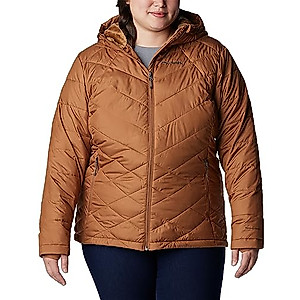Columbia Women's Heavenly Hooded Jacket, Camel Brown, Large
