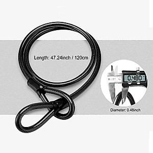 keabys Large Bike U Lock, U Shape Bicycle U Lock for Motorcycle Wheel,16mm Bike Locks Heavy Duty Anti Theft for Bike Tire Lock with Keys and Mounting Bracket for Scooter, Road Bike (Mediun white)