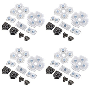 Onyehn 4 Set Silicone Conductive Rubber Pad Keypads for Sony Playstation 4 PS4 Controller for Dualshock 4 Buttons Repair Replacement Part