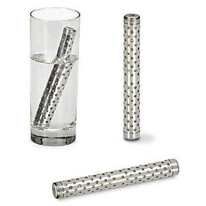 Bright Kitchen 2 Pack Alkaline Water Stick Wand Naturally Raise pH 9.5 Adds Tourmaline, Maifan, Muyu, Far Infrared Stone Reduces ORP Reusable Portable Make Your Own Mineral Water Makes 100 gallons