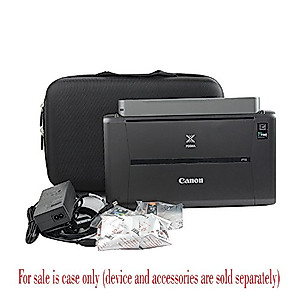 adada Hard Travel Case Fits Canon PIXMA TR150 / iP110 Wireless Mobile Printer with Battery Attached