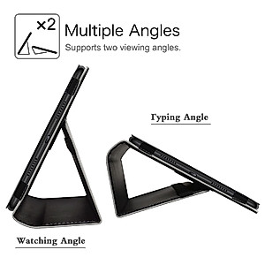 JRTAL Compatible with TCL Tab Pro 5G Case/TCL TABMAX 10.4 Case,Premium PU Leather Slim Stand Cover for 10.36" TCL Tab Pro 5G TCL-9198S/TCL TABMAX 10.4 9296Q Tablet(Not fit TCL Tab 10 5G 9183),Black