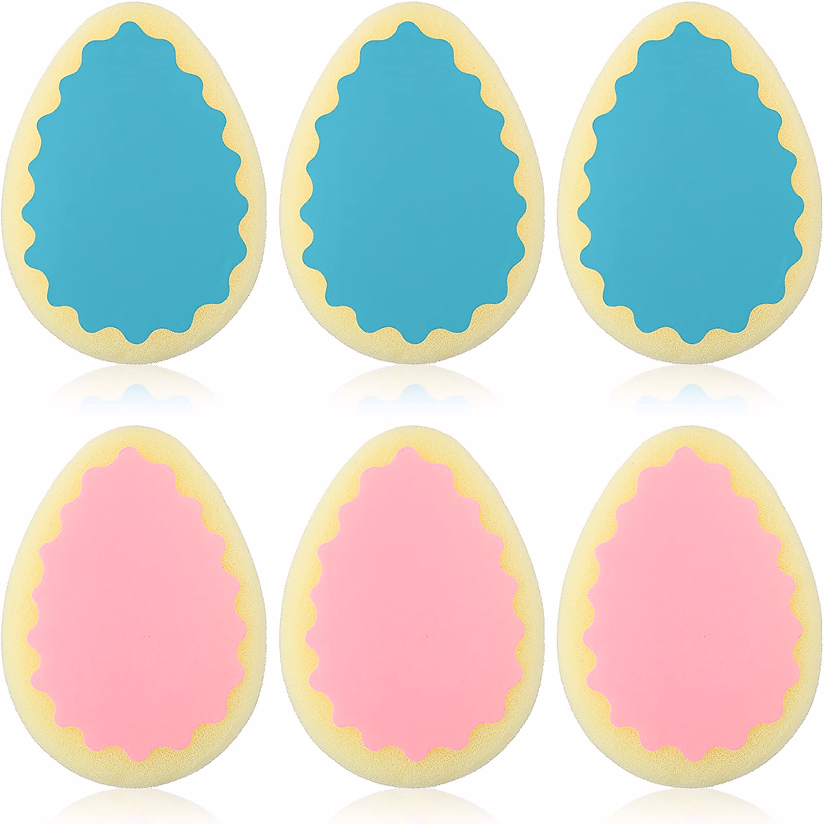 Boao 6 Pieces Hair Removal Sponge Depilation Pads Painless Hair Removal Sponge for Face, Leg, Arm and Body Physical Hair Removal Tool