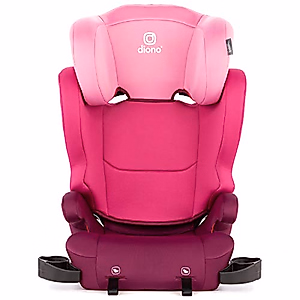 Diono Cambria 2 XL, Dual Latch Connectors, 2-in-1 Belt Positioning Booster Seat, High-Back to Backless Booster with Space and Room to Grow, 8 Years 1 Booster Seat, Pink