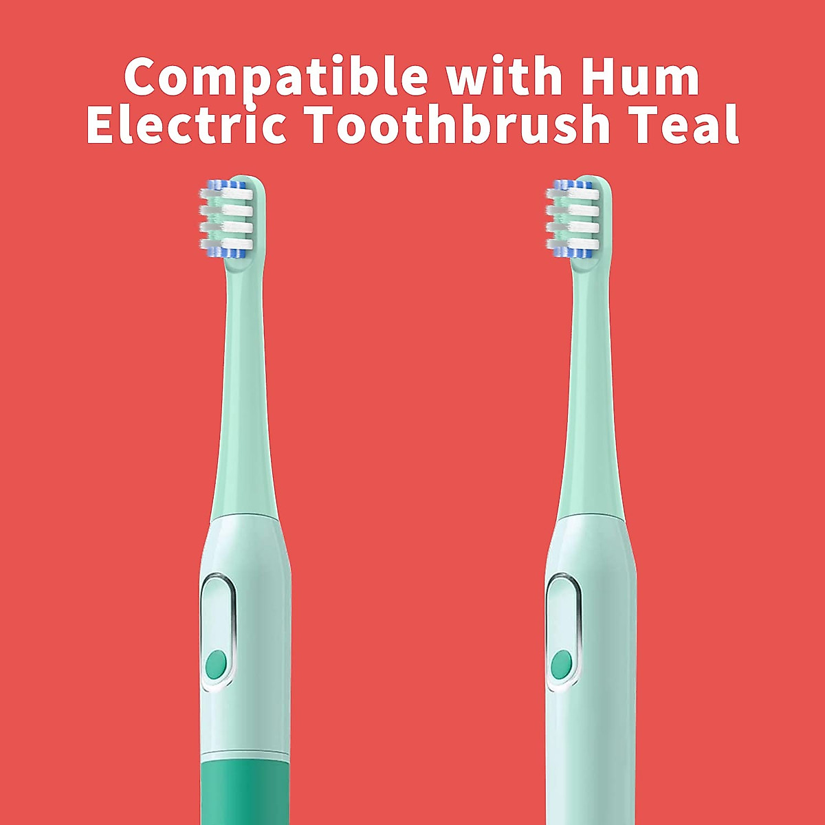 Replacement Toothbrush Heads Compatible with Colgate Hum Connected Smart Battery Toothbrush Refill Head, Green, 6 Pack