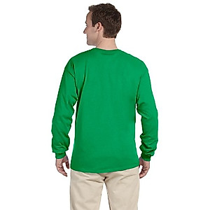 Fruit of the Loom Adult 5 oz. HD Cotton™ Long-Sleeve T-Shirt XL KELLY