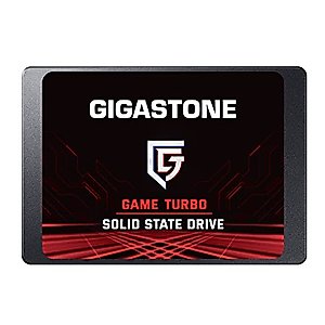 Gigastone SATA SSD 2TB SSD 2.5 Game Turbo 3D NAND Internal SSD SLC Cache Boost Speed 560MB/s Internal Solid State Drives Upgrade Storage for PC PS4 Laptop SSD Hard Drives SATA III 6Gb/s 2.5”/7mm