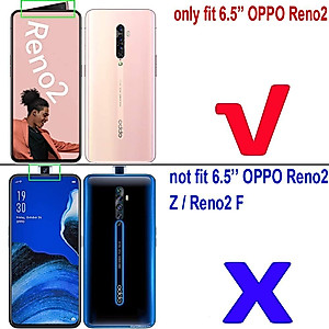 FDCWTSH Compatible with Oppo Reno 2 Wallet Case Wrist Strap Lanyard Leather Flip Card Holder Stand Cell Accessories Folio Purse Slot Credit ID Magnetic Phone Cover for Reno2 2019 Women Men Grey