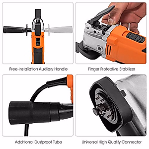 Goplus Oscillating Tool, 1.5A Oscillating Multi Tool with 3° Oscillation Angle, Variable Speeds, Dust Collection and 14pcs Accessories for Cutting, Sanding, Trimming and Removing Flooring