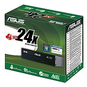 ASUS Internal 24X SATA Optical Drive DRW-24B3ST/BLK/G (Black)