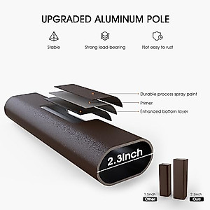 PURPLE LEAF 2-Seat Deluxe Outdoor Patio Porch Swing with Weather Resistant Steel Frame, Adjustable Tilt Canopy, Cushions and Pillow Included, Beige