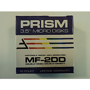 Prism MF-2DD 3.5 Inch Micro Disks 10 Count Double Sided Double Density 91051