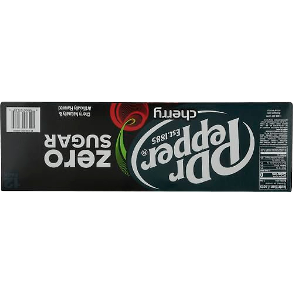 Dr Pepper Cherry Zero Sugar Soda, 12 fl oz cans (Pack of 12)