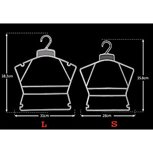 WellieSTR Economical Children's Plastic Frame Hanger Infant Frame Hangers - Pack of 20 - Size: S
