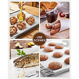 220 Pcs 12x16 In Parchment Paper Sheets, Baklicious Pre-cut Non-Stick Parchment Baking Paper for Air Fryer, Oven, Bakeware, Steaming, Cooking Bread, Cupcake, Meat, Cookies