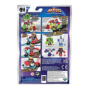 Akedo Legends of Powerstorm | Battle Giant Volcrag | Mini Battling Action Figure with Double Strike Armor | Ready, Fight, Split Strike.