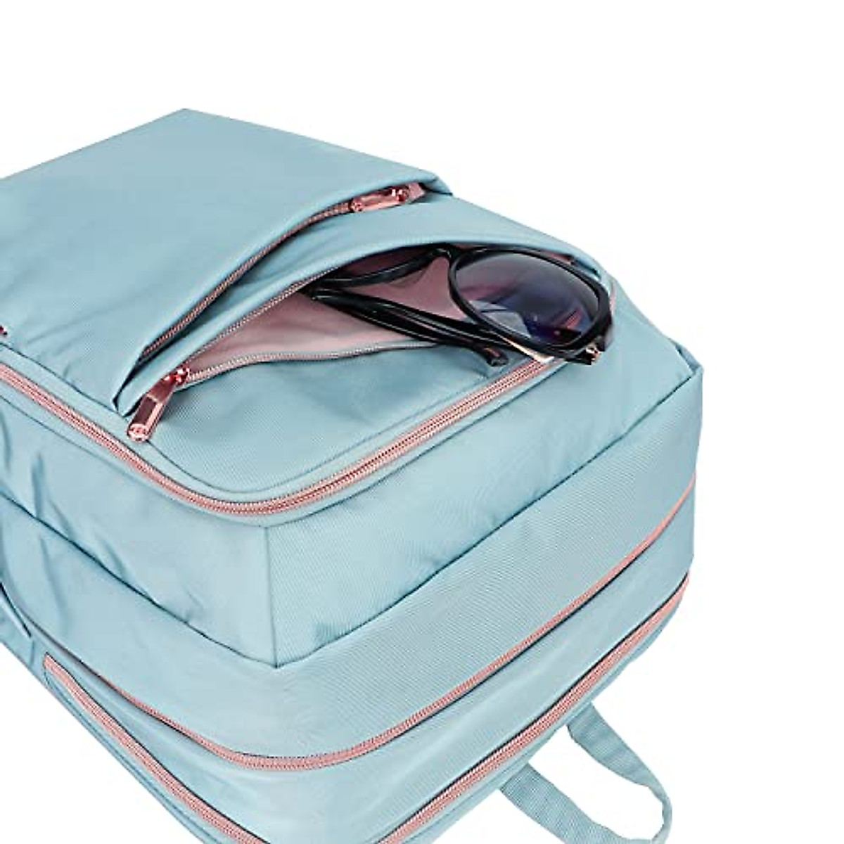 Swissdigital Katy Rose Backpack Features A World First: Locate Your Backpack With Apple "Find My" Network, Built-in Charging Port, Built In Patented Zen Massage, RFID Protection