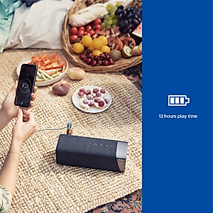 PHILIPS S5505 Wireless Bluetooth Speaker with Large Bold Sound, Up to 12 Hours Playtime, IPX7 Waterproof, Medium, TAS5505