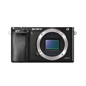 Sony Alpha a6000 Mirrorless Digital Camera 24.3 MP SLR Camera with 3.0-Inch LCD - Body Only (Black)
