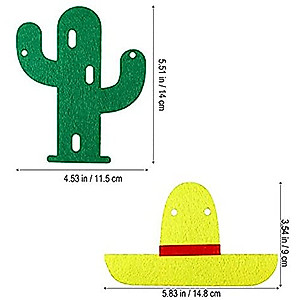 Set of 3 JeVenis Fiesta Banner Cactus Garlands Cinco De Mayo Banners Fiesta Party Decorations for Wedding Birthday Baby Shower Party