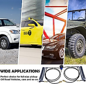 YIYADECO 4 Tire Inflation System with Digital Tire Pressure Gauge Air UP Down Monitor, Air Pressure Equalizer for Car Truck and Offroad Vehicles, with Closed Flow Air Chuck