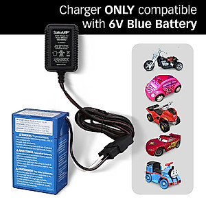 Replacement 6-Volt UL Listed Charger for Fisher-Price Power Wheels Toddler Blue Battery Models 00801-1230 - 00801-1457 - 00801-1868 - 00801-1900 - 00801-0336
