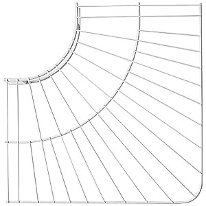 Rubbermaid Commercial Products FreeSlide Wire Shelving, 12-Inch, White, Closet Organizer and Storage, , Floating Corner Shelves/Clothes Rack for Laundry Room/Closet/Basement