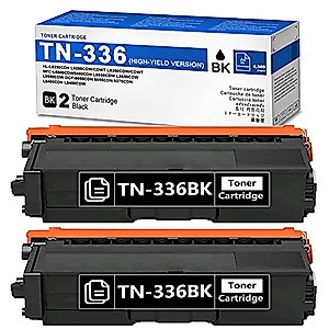 High Yield Cartridge TN-336 TN336 Toner Cartridge Replacement for Brother HL-L8250CDN L9200CDW/CDWT MFC-L8850CDW L8650CDW DCP-9050CDN 9055CDN 9270CDN L8400CDN L8450CDW Printer (2 Pack, Black)