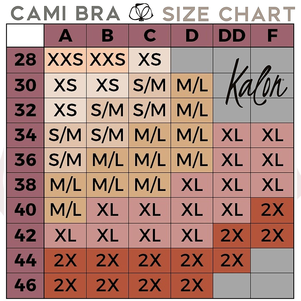 Kalon 4 Pack Women’s Nylon Spandex Removable Pads Comfort Cami Bras Wireless (S/M, Winter)