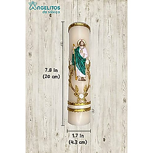Saint Jude Handmade Candle Cirio De San Judas Tadeo Hecho a Mano