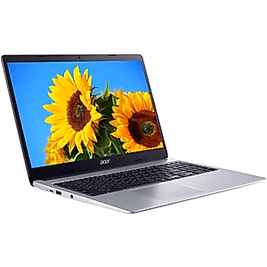 acer Chromebook 315 Laptop, 15.6” FHD Touchscreen Display, 4GB RAM, 64GB eMMC SSD, Intel Celeron N4020 Processor, Wi-Fi, Bluetooth, Webcam, USB-C, Protective Sleeve, Chrome OS, Pure Silver, N19Q3
