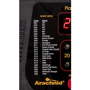 Arachnid Cricket Pro 650 Standing Electronic Dartboard Black