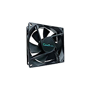 Apevia AF58S-BK 80mm 4pin Molex + 3pin Motherboard Silent Black Case Fan - Connect to Power Supply or Motherboard (5-pk)