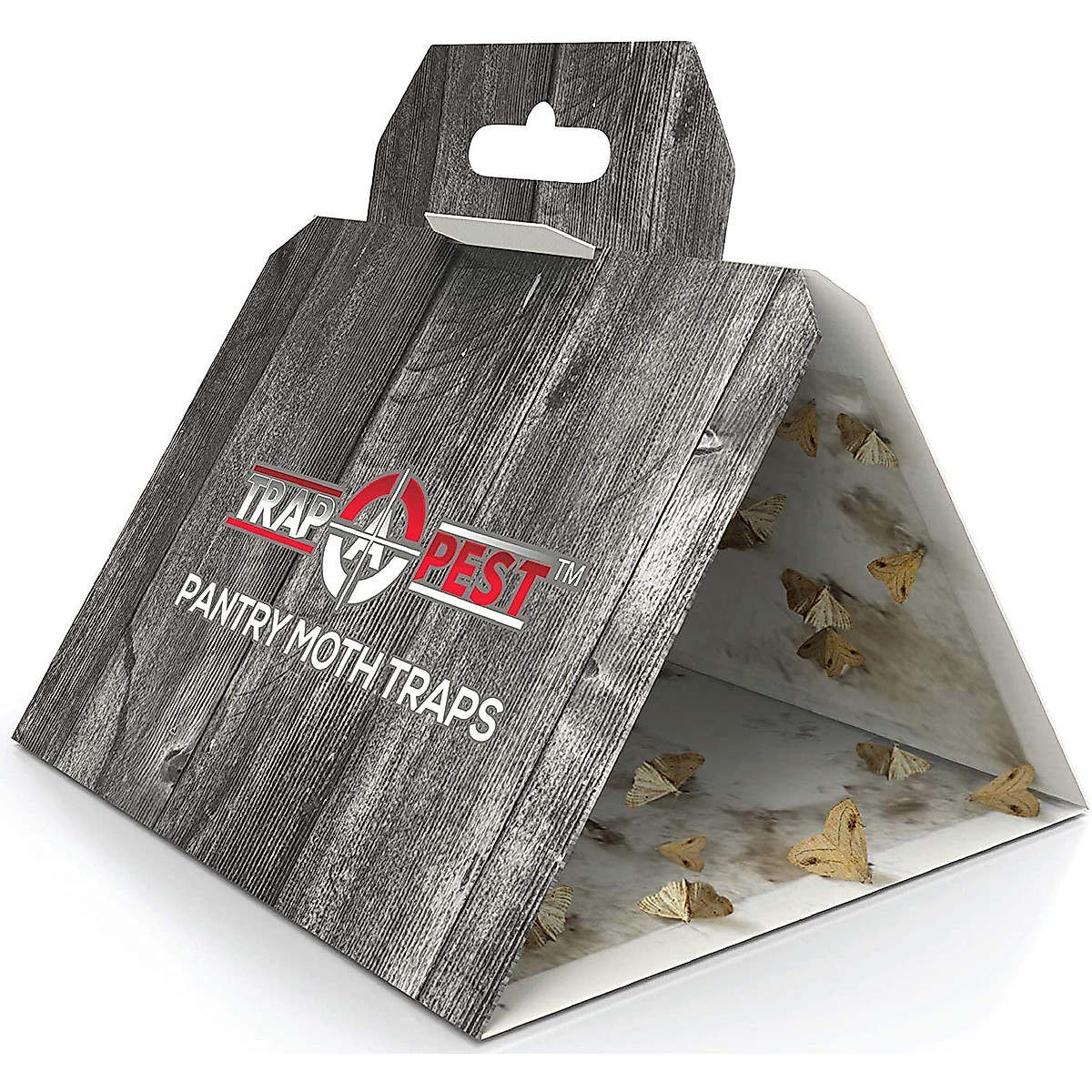 12 Pack Pantry Moth Traps - Safe and Effective for Food and Cupboard - Glue Traps with Pheromones for Pantry Moths - Trap a Pest