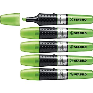 STABILO Highlighter - LUMINATOR - Pack of 5 - Green