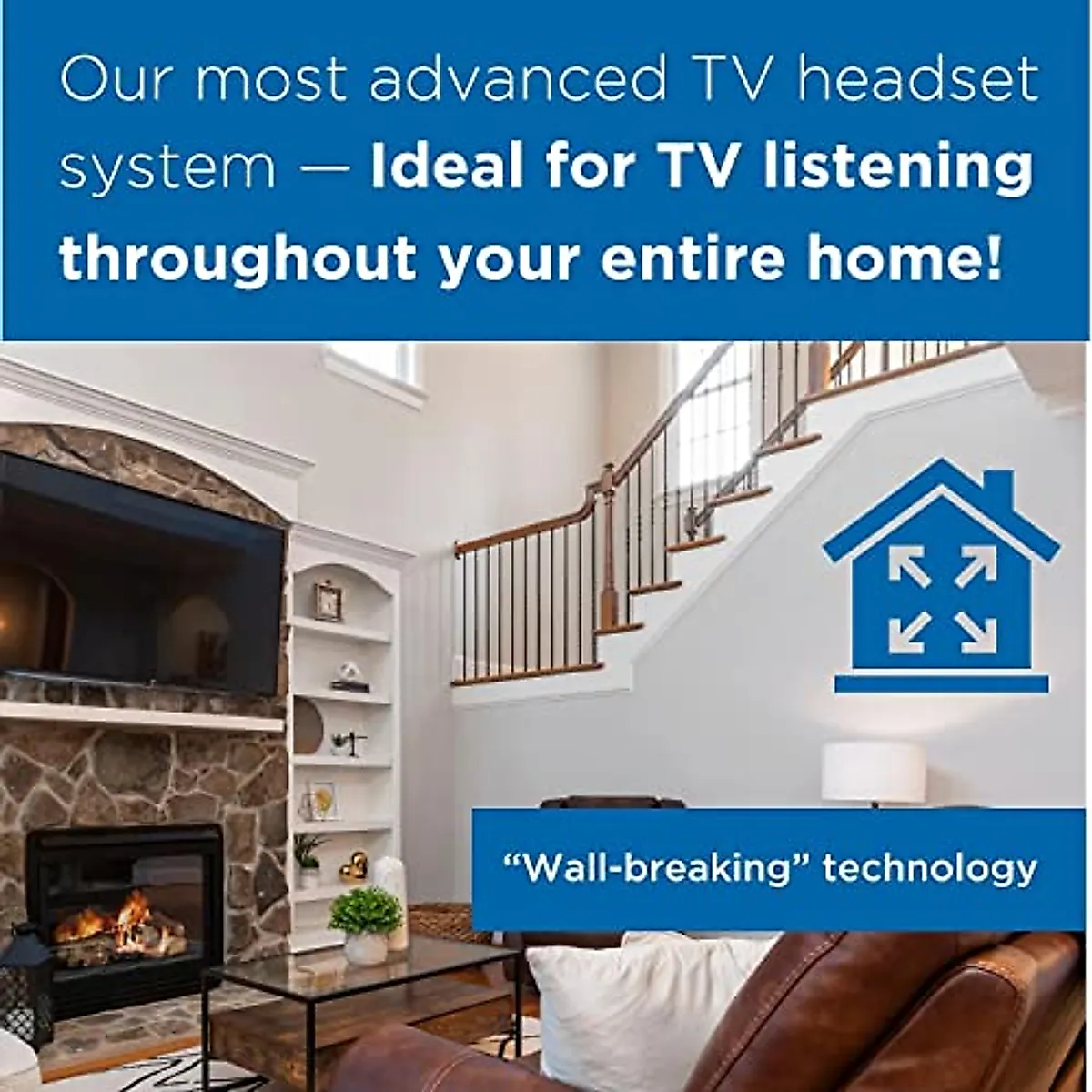 TV Ears 5.8 Digital Wireless Headset System - Long Range, Personal Volume Control, Quiet to Loud, Supports All TVs, Ideal for Seniors & Hearing Impaired, Plug N' Play, No Audio Delay, Dr Rec - 22741