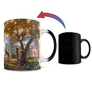 Morphing Mugs Disney - Bambi - Thomas Kinkade - One 11 oz Color Changing Heat Sensitive Ceramic Mug – Image Revealed When HOT Liquid Is Added!