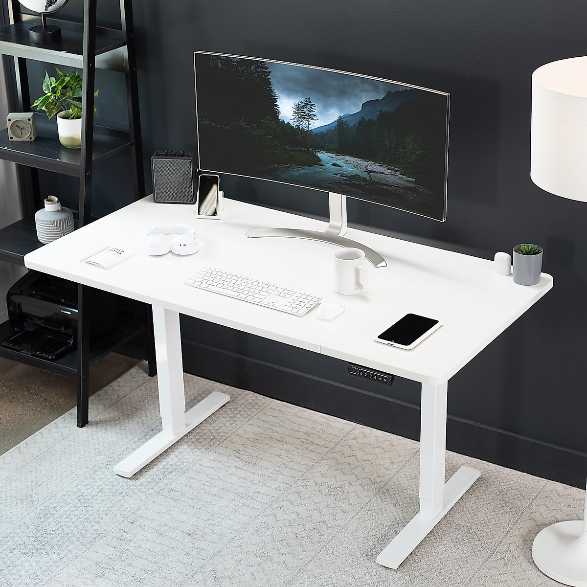 VIVO Universal 60 x 30 inch Table Top for Standard and Sit to Stand Height Adjustable Home and Office Desk Frames, White Desktop, DESK-TOP60-30W