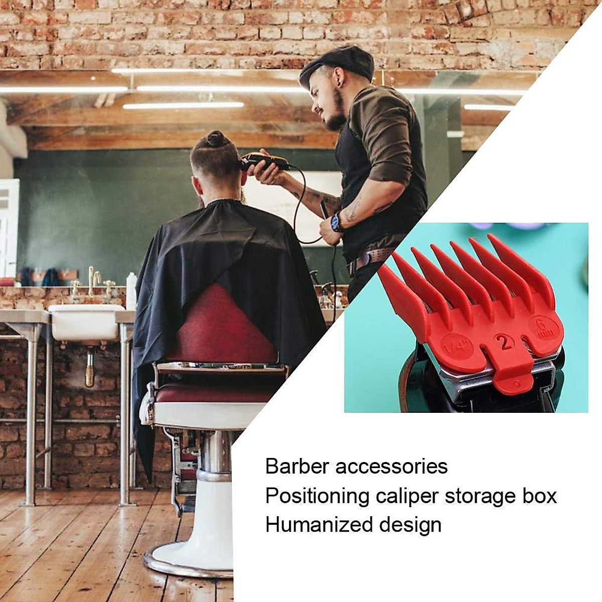 Clipper Holder,Limit Comb Storage Box Hair Clipper Positioning Caliper Comb Organizer Case,Clipper Guard Box for Hair Clipper Limit Comb Guide Attachment (02)