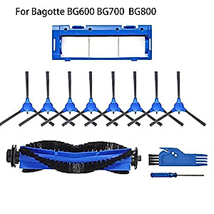 Vacuum cleaner replacement parts Fit for Bagotte BG600 BG700 BG800 Robotic Vacuum Cleaner Replacement Kit Smart Vacuum Cleaner Robot Sweeper Tool Accessories Vacuum cleaner accessories (Color : C)