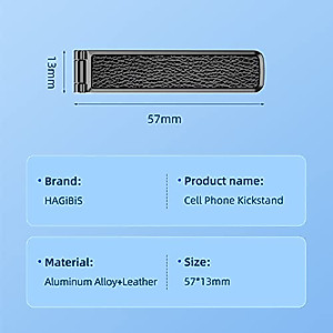 Hagibis Phone Kickstand Vertical and Horizontal Stand Adjustable Angle Aluminum Phone Holder Compatible with iPhone 13 12 Pro 13 Mini 13 Pro Max, Samsung and Xiaomi (New Black)